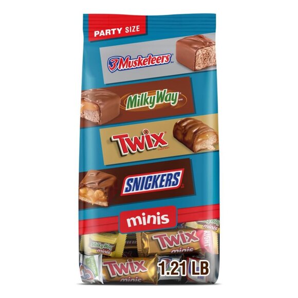 Other | Snickers Twix Milky Way 3 Musketeers Minis Milk Chocolate Bars ...